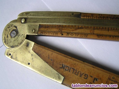 TABLÓN DE ANUNCIOS - Antigua Regla de cálculo Coggeshall siglo XIX ...