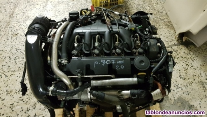 TABLÓN DE ANUNCIOS - Motor completo tipo RHR del Peugeot 407, 2.0 hdi de 136cv